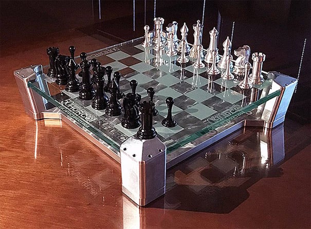 Hurco 50th Anniversary Chess Set Drawing